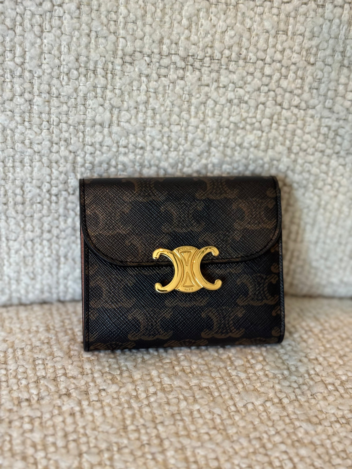 Celine Triomphe Compact Wallet– Bag Crush